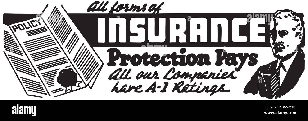 1950s life insurance hi-res stock photography and images - Alamy