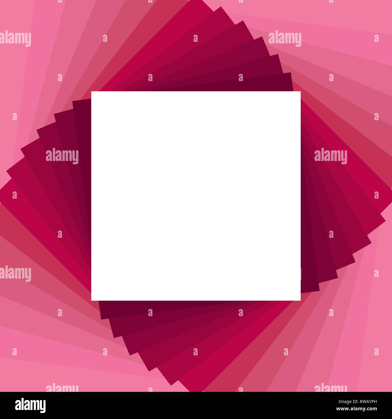 Pink abstract geometric square background with square place for text, vector illustration Stock ...