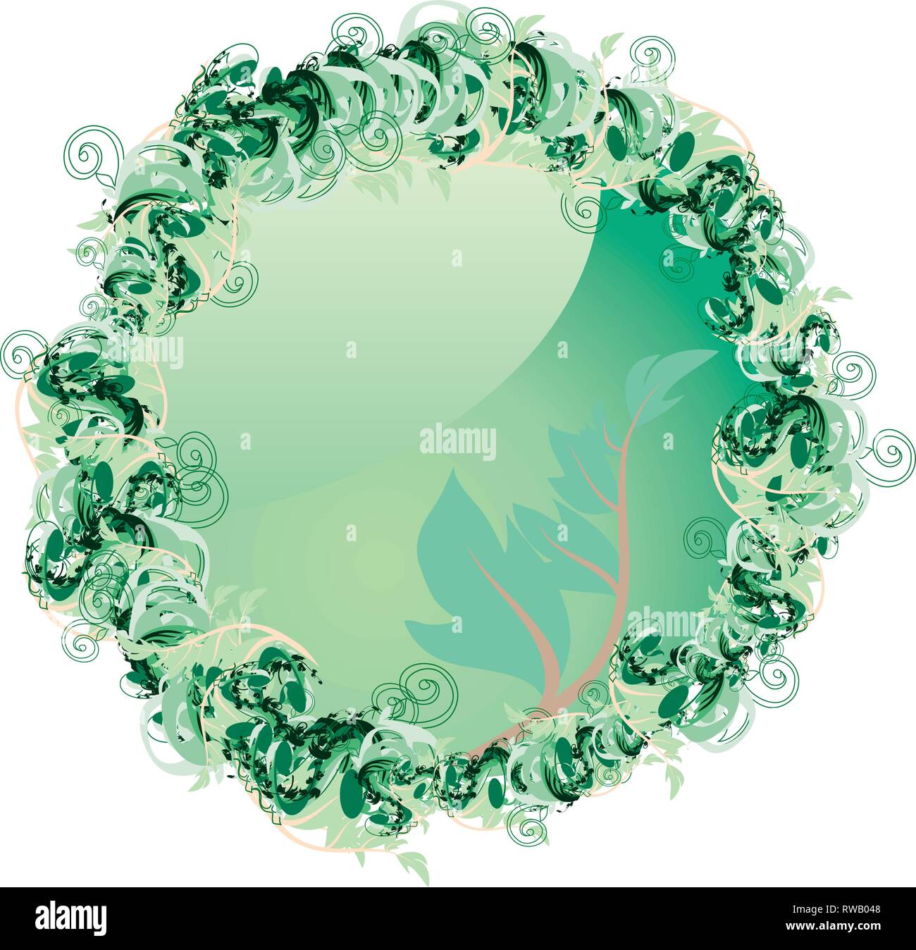 Spring Button with leaves, vector illustration. Click to bring spring to you Stock Vector Image ...