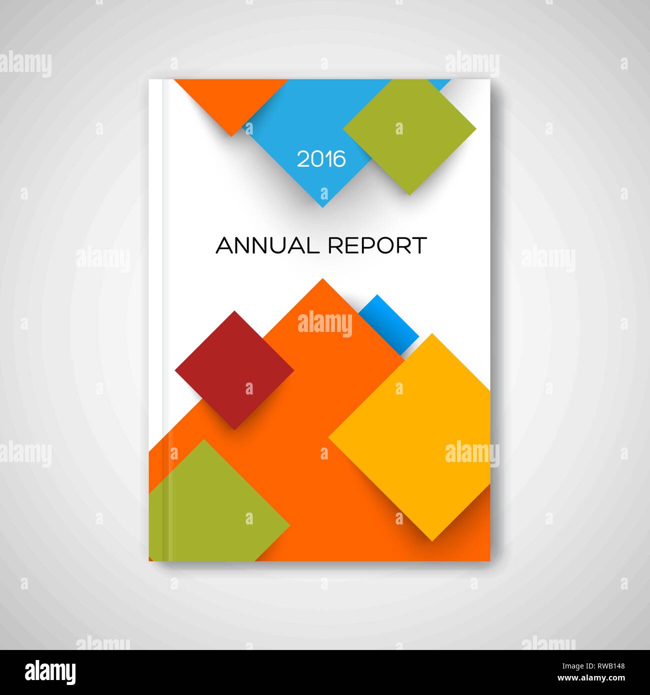 Abstract square cover templare - material design style - fresh colorful ...