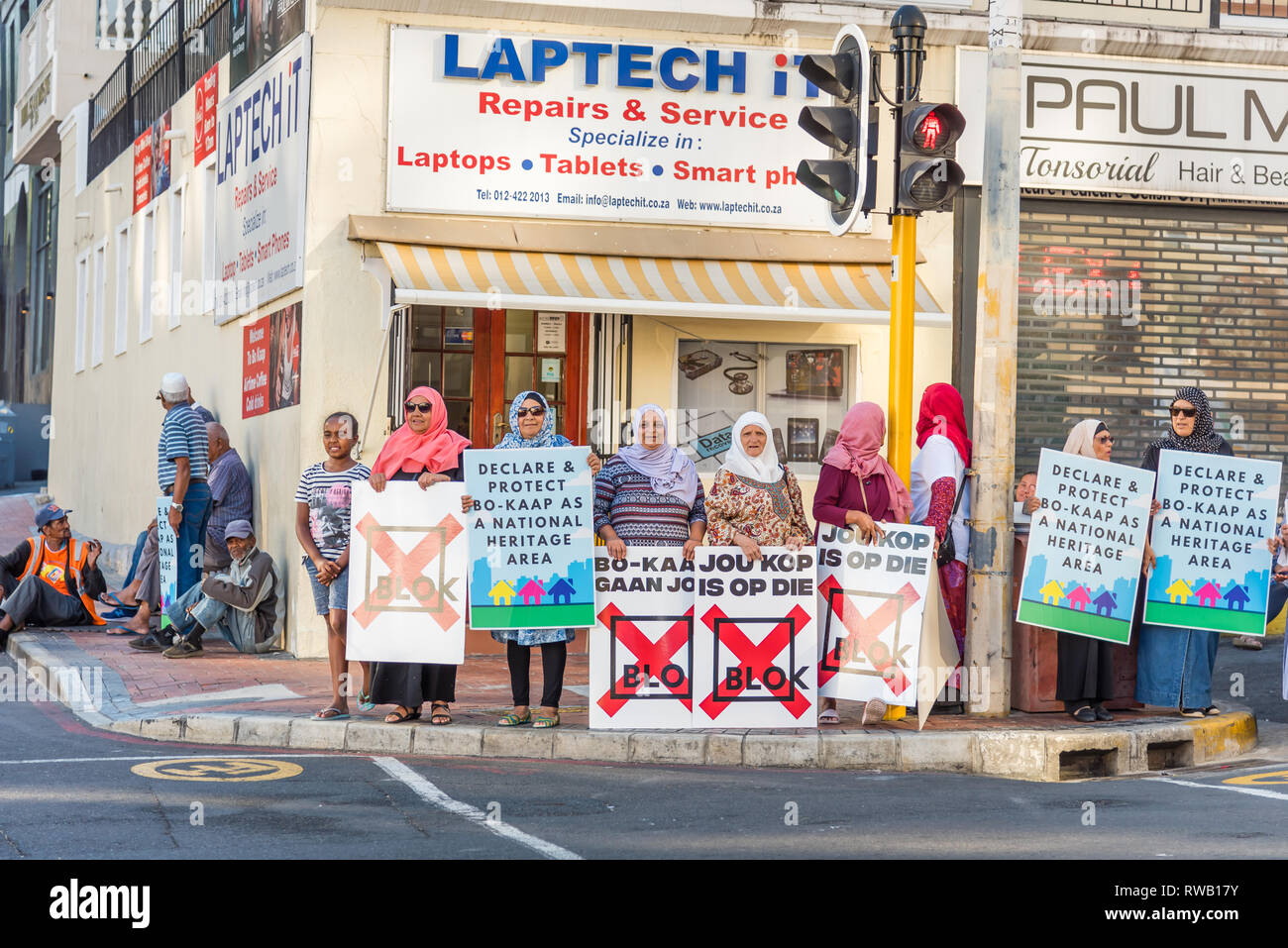Locals protesting against the gentrification of the Bo-Kaap area in ...