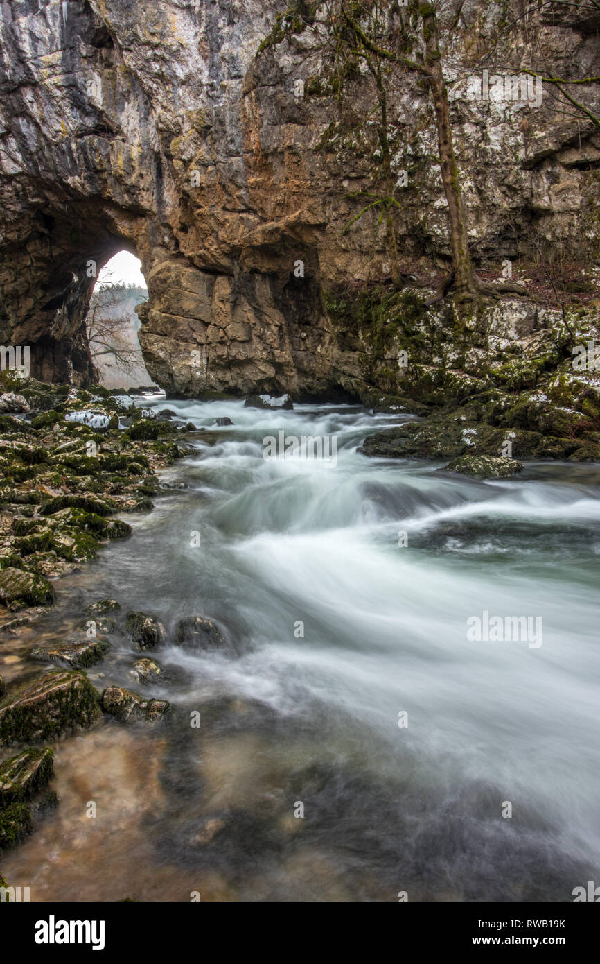 Rak river flowing in valley Rakov Škocjan Stock Photo - Alamy