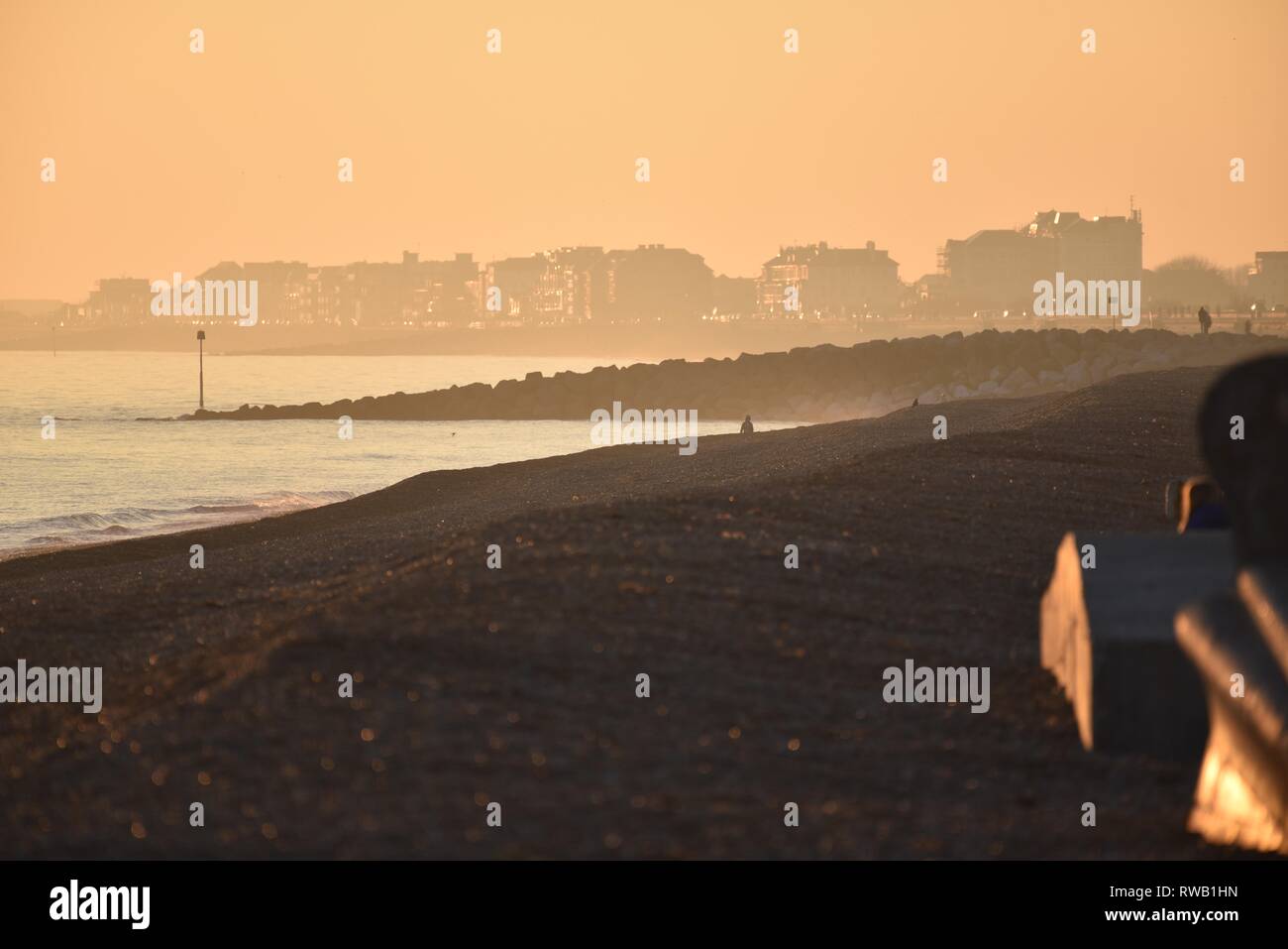 Sandgate pebble beach hi-res stock photography and images - Alamy