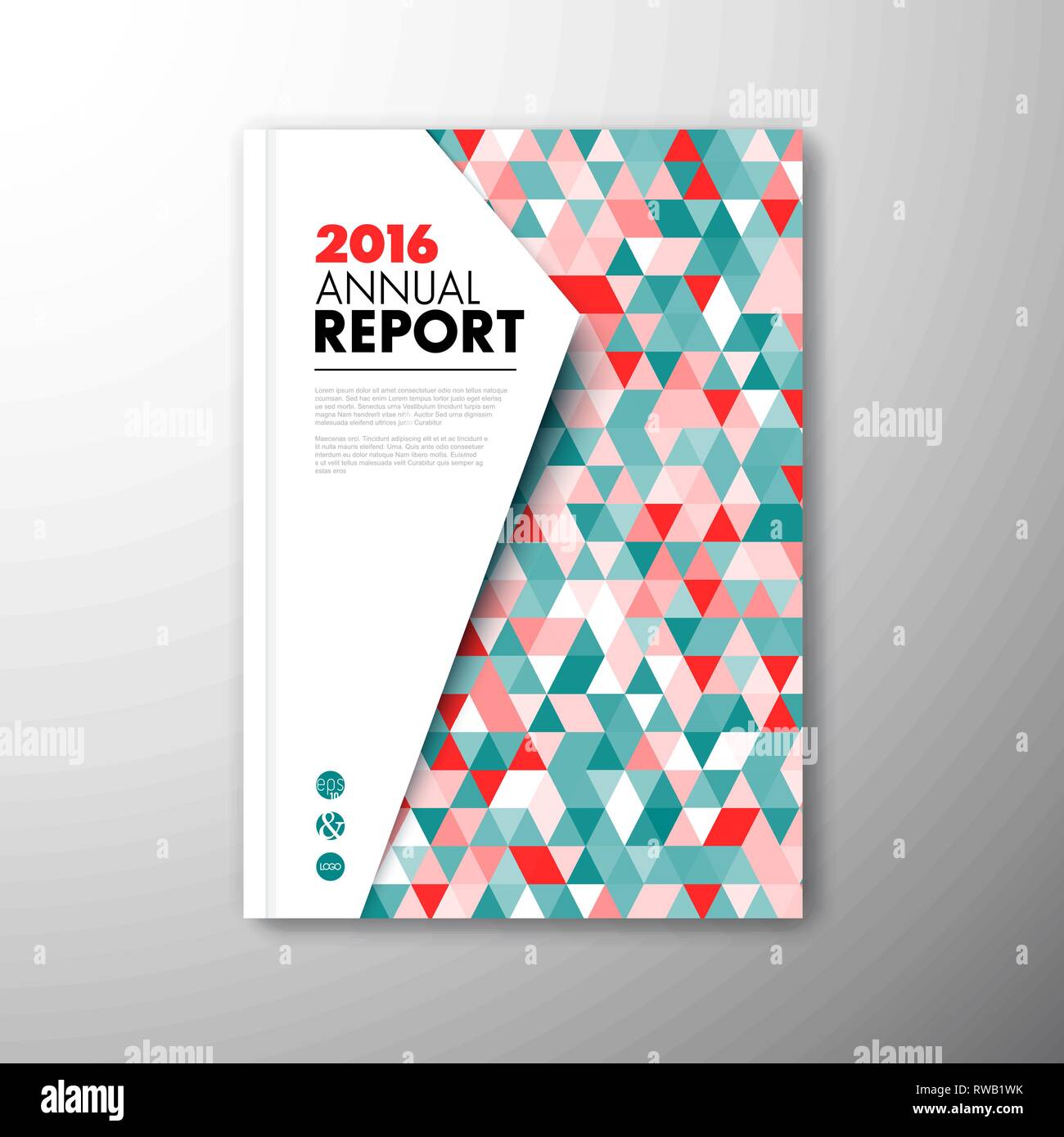 Modern Vector abstract brochure / book / flyer design template with ...