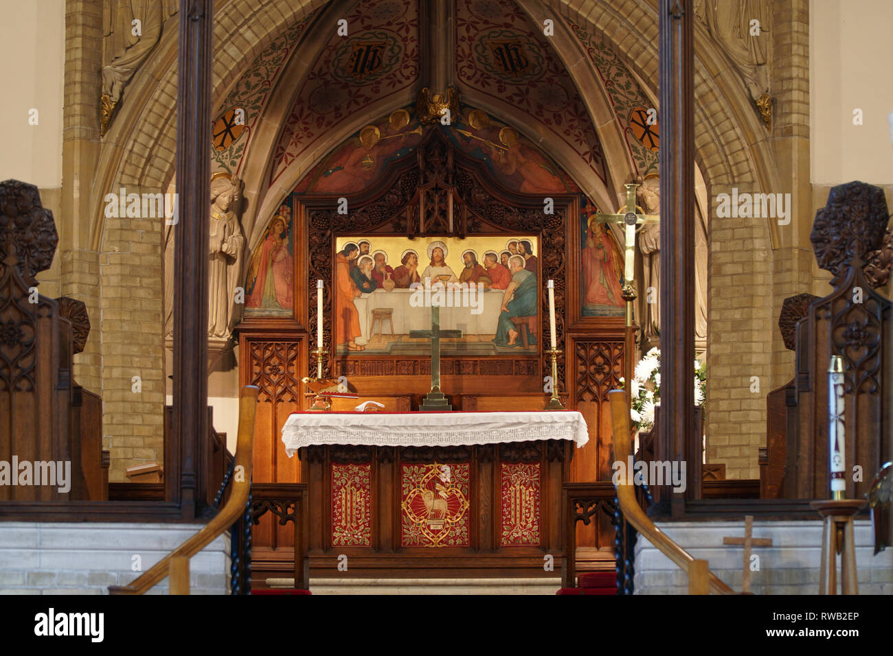Victorian painting church interior hi-res stock photography and images ...