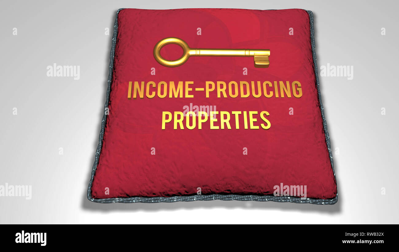 Income-producing properties concept 3D render illustration Stock Photo ...