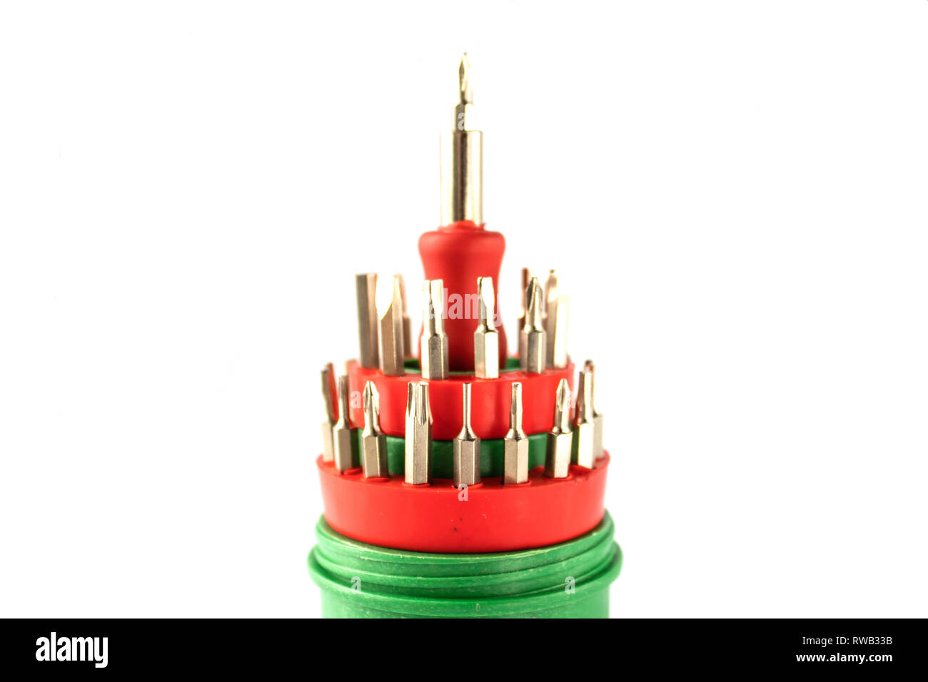 Screwdriver isolated on white background Stock Photo - Alamy
