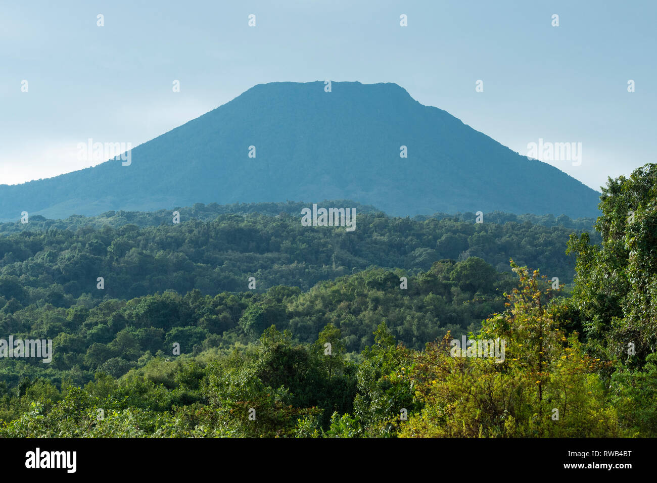 Mt. Gahinga (3,474 meters), volcano in Mgahinga Gorilla National Park ...
