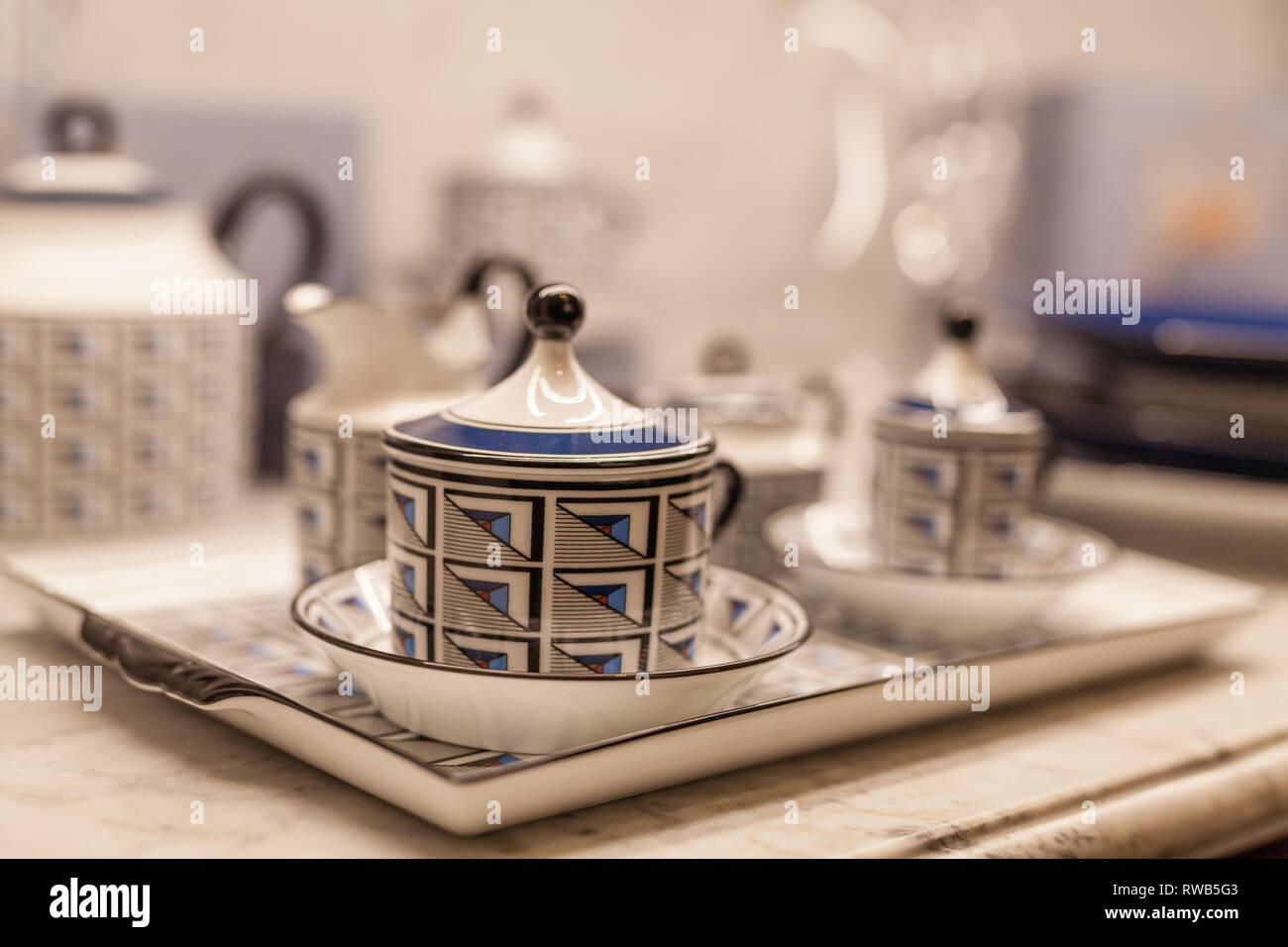 chinaware in the kitchen Stock Photo - Alamy