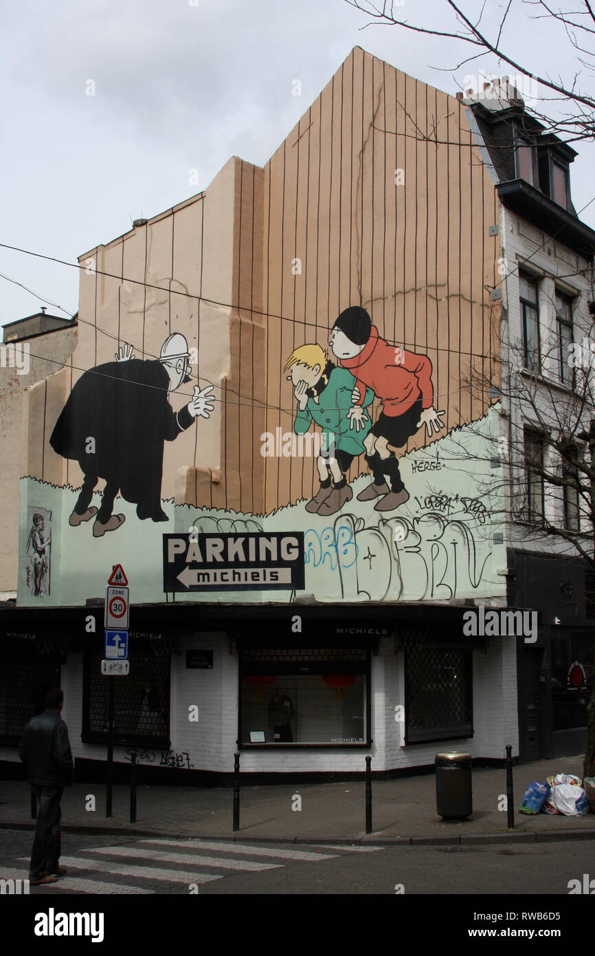 Comic strip route belgium hi-res stock photography and images - Alamy