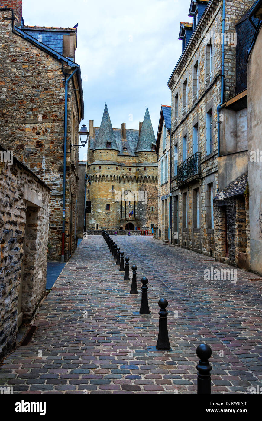 The Chateau de Vitre, a medieval castle in Bretagne (Brittany Stock ...