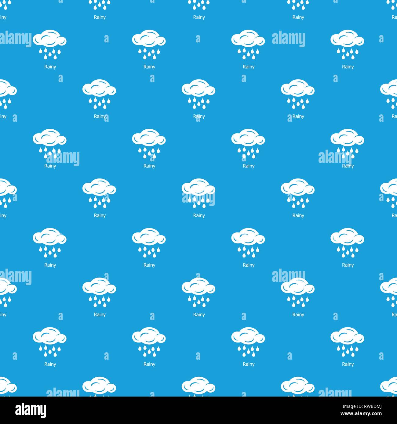 Rainy pattern vector seamless blue Stock Vector Image & Art - Alamy