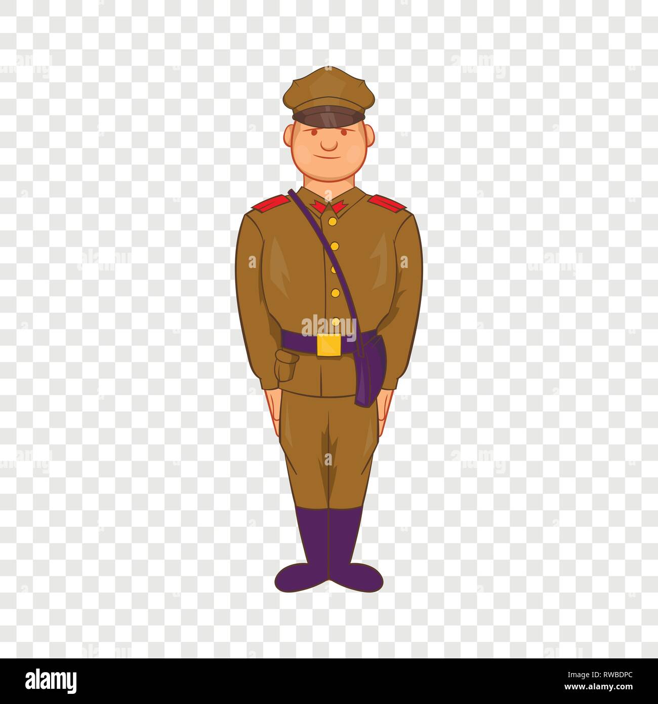 Cartoon military man in dress hi-res stock photography and images - Alamy