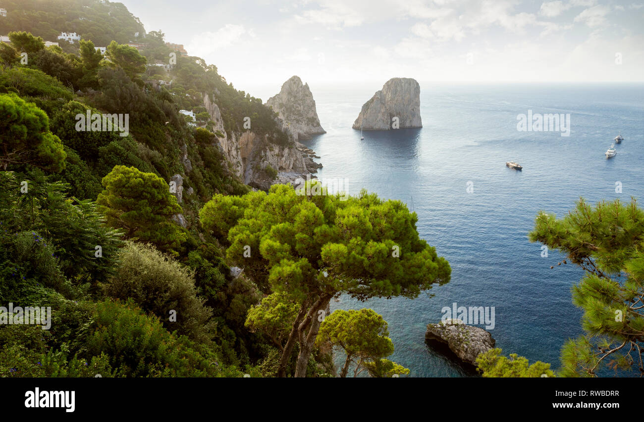 Italy faraglioni near coast hi-res stock photography and images - Alamy