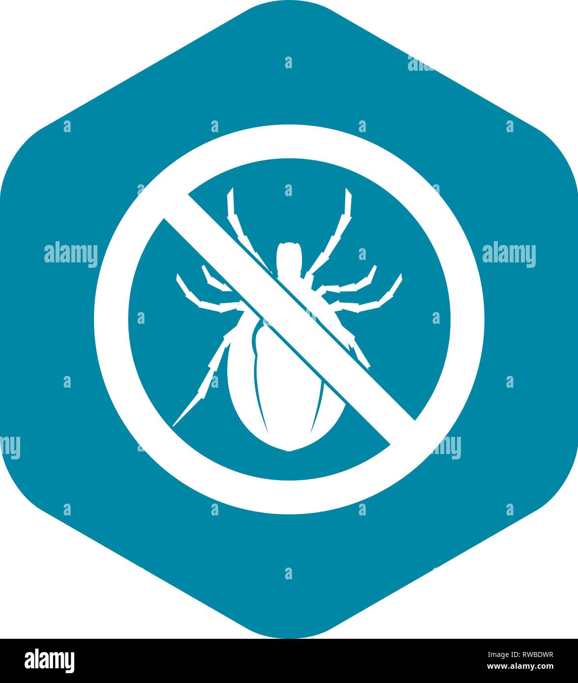 No bug sign icon, simple style Stock Vector Image & Art - Alamy