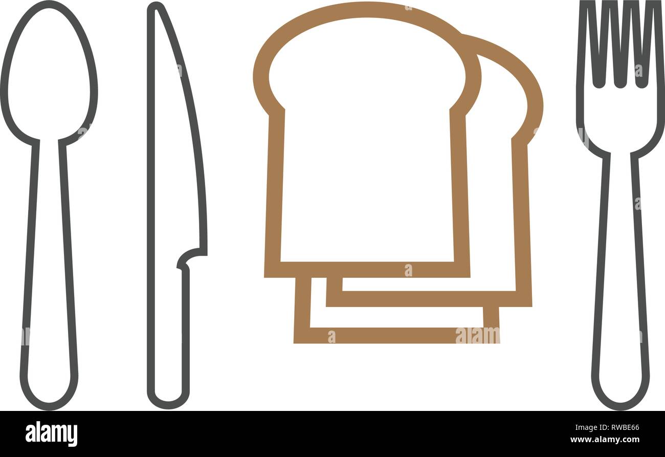 Cutlery icon design template vector isolated Stock Vector Image & Art ...