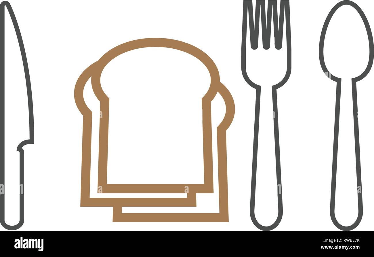 Cutlery icon design template vector isolated Stock Vector Image & Art ...