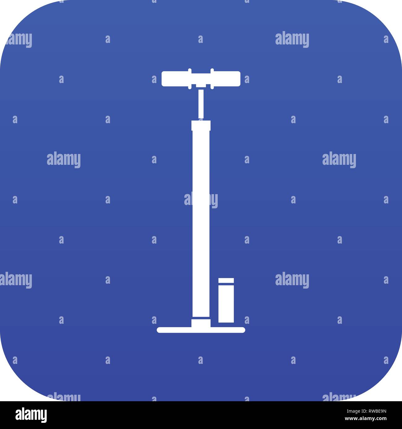 Bicycle pump icon digital blue Stock Vector Image & Art - Alamy