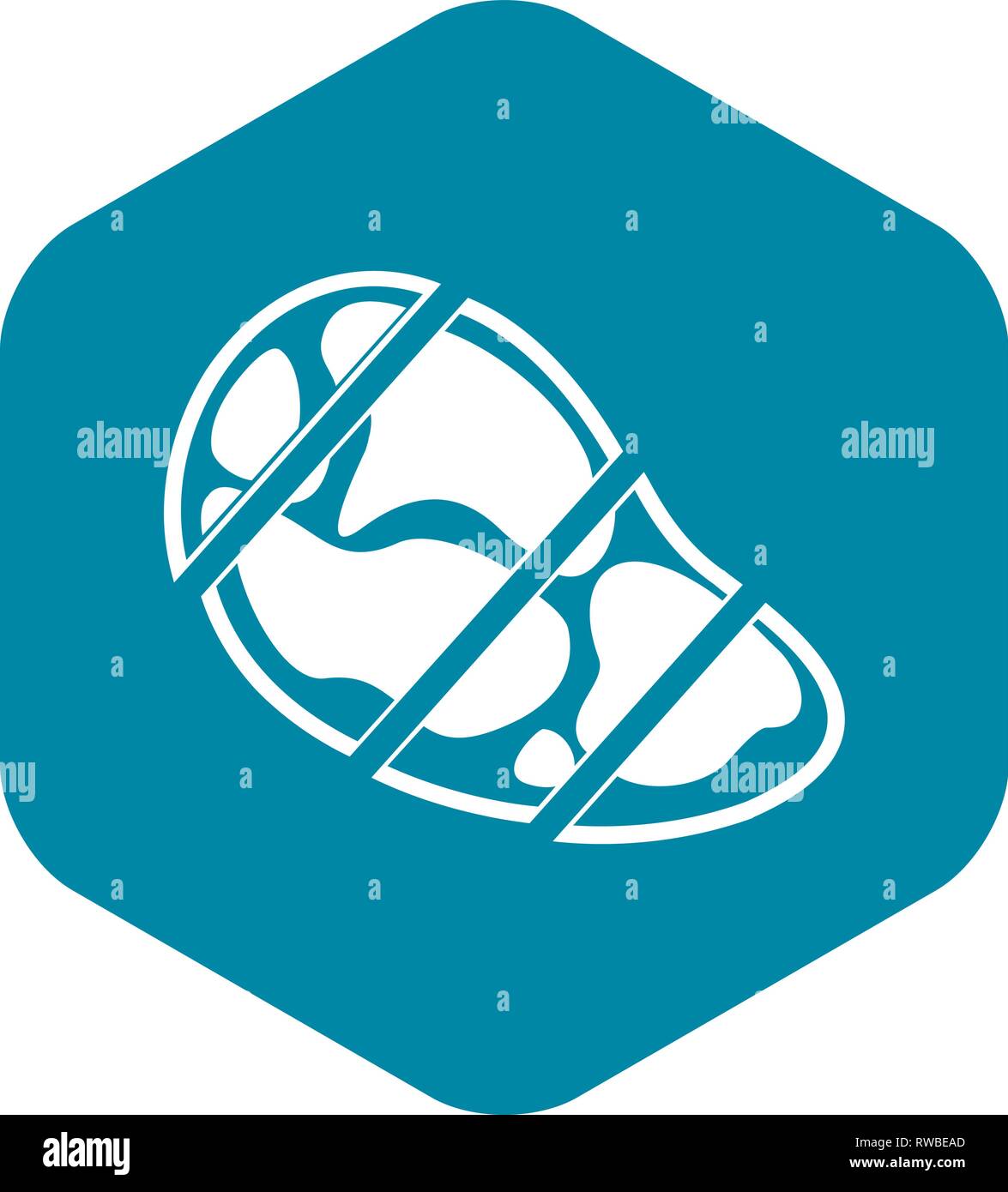 Steak Icon, simple style Stock Vector Image & Art - Alamy