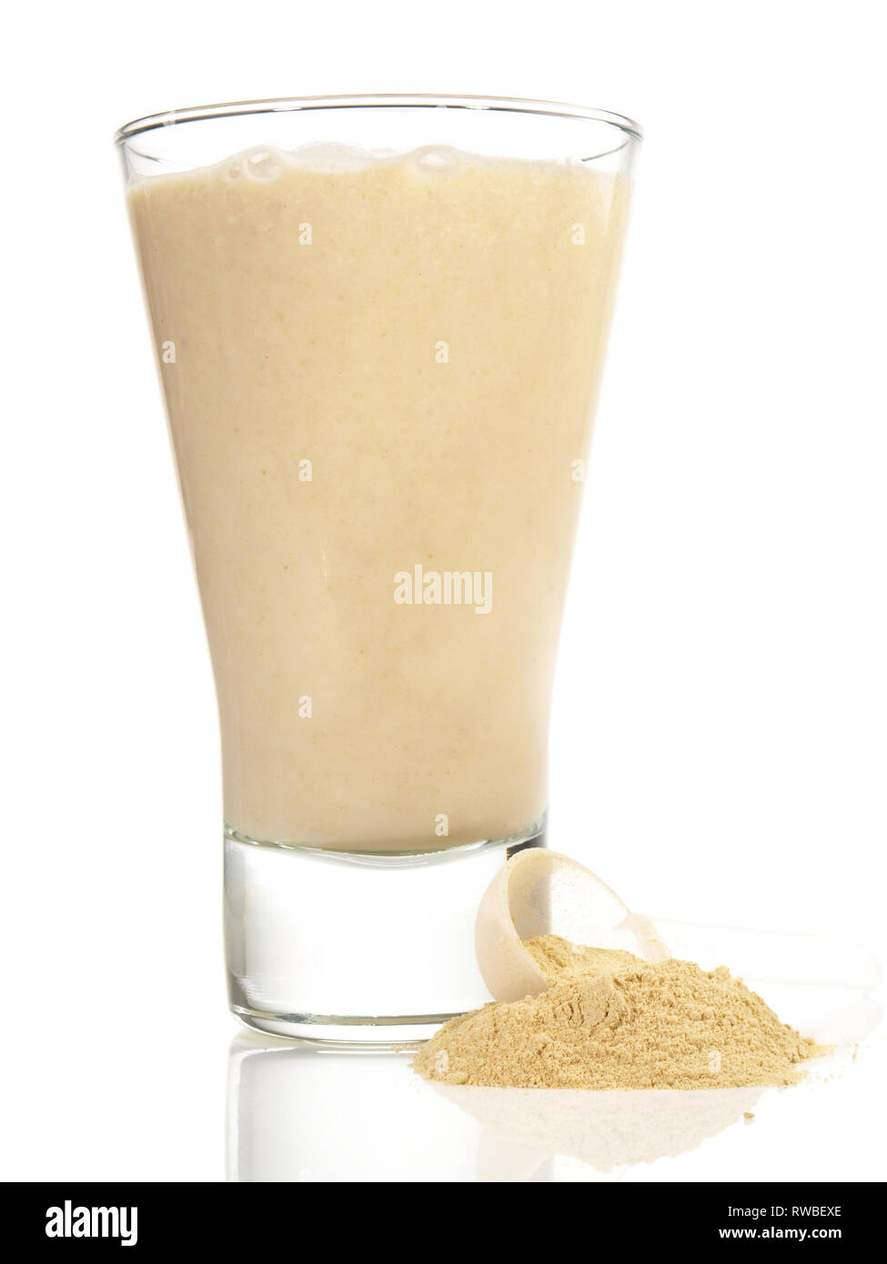Maca Root Shake on white Background Stock Photo - Alamy