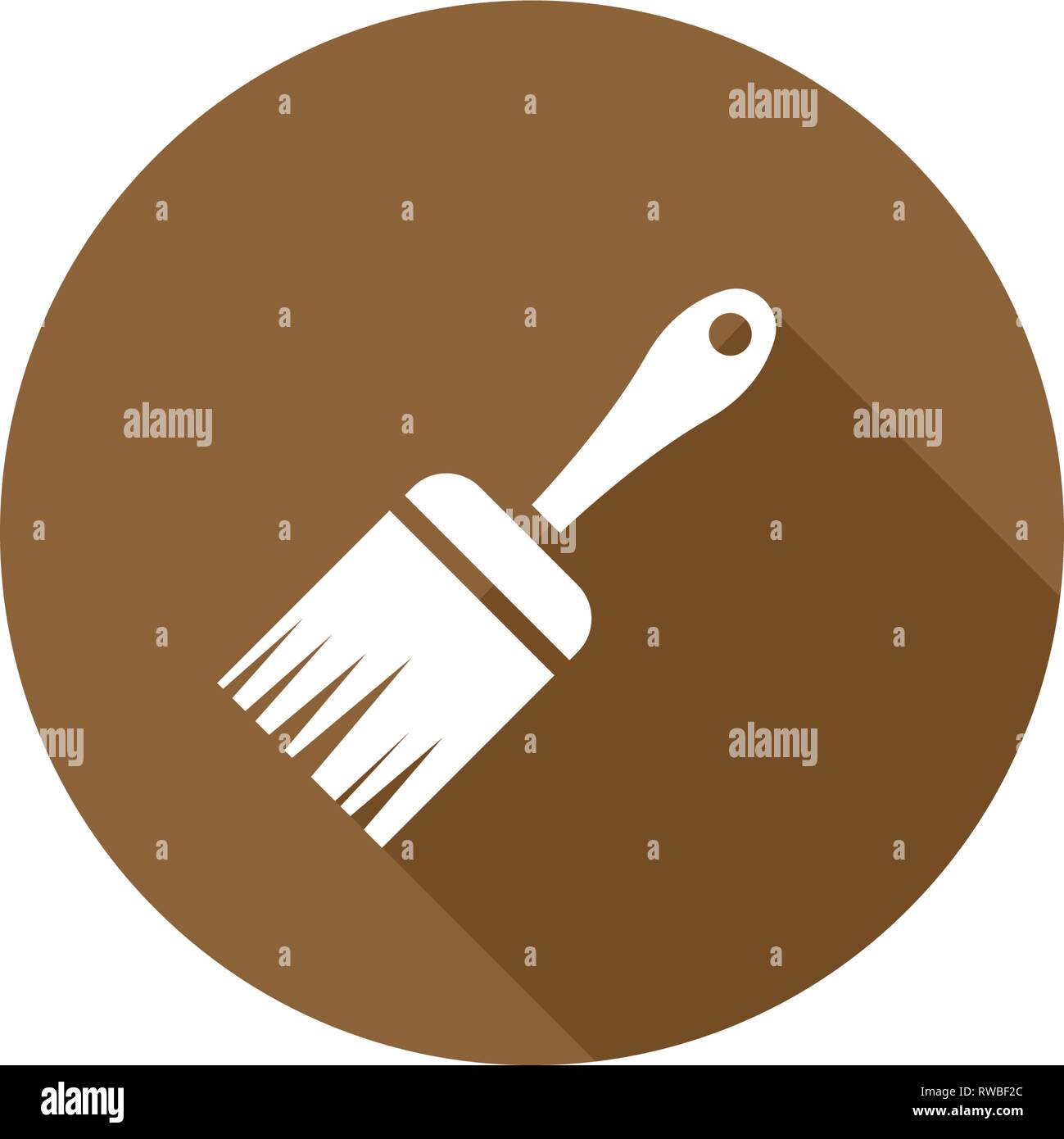 Abstract vector painting brush and colorful paint splash icon hi-res ...