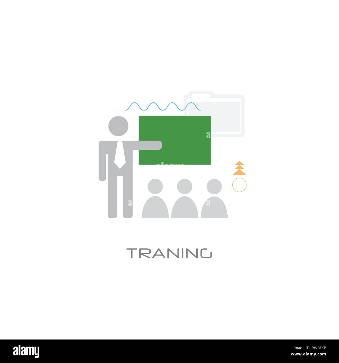 learning training courses business education presentation line style ...