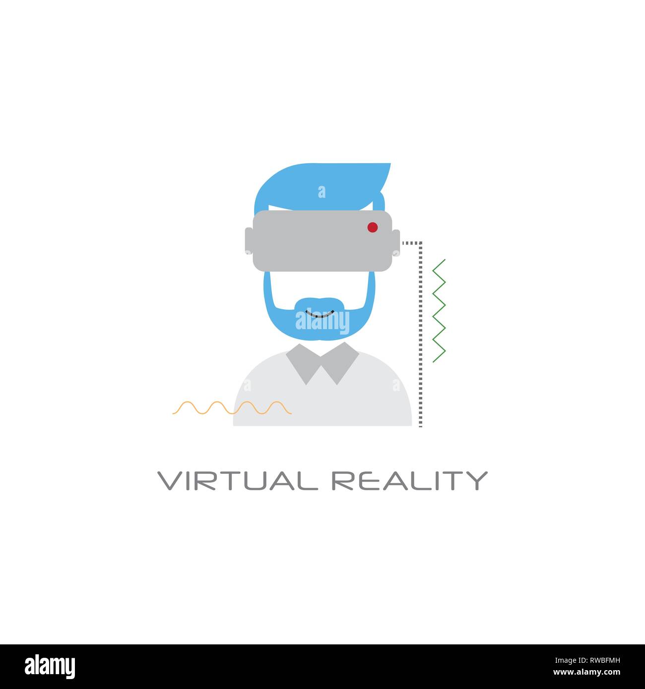 vr digital glasses headset virtual reality vision concept visual ...