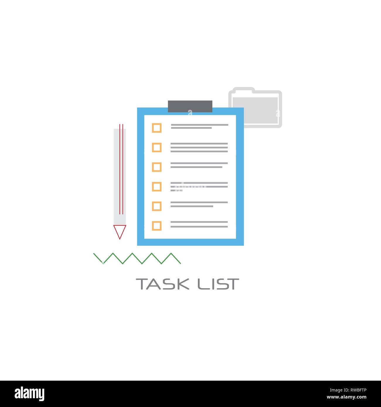 paper document task check list clipboard project management planning ...