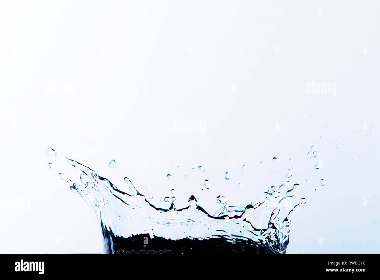 drop of water falling on a surface Stock Photo - Alamy