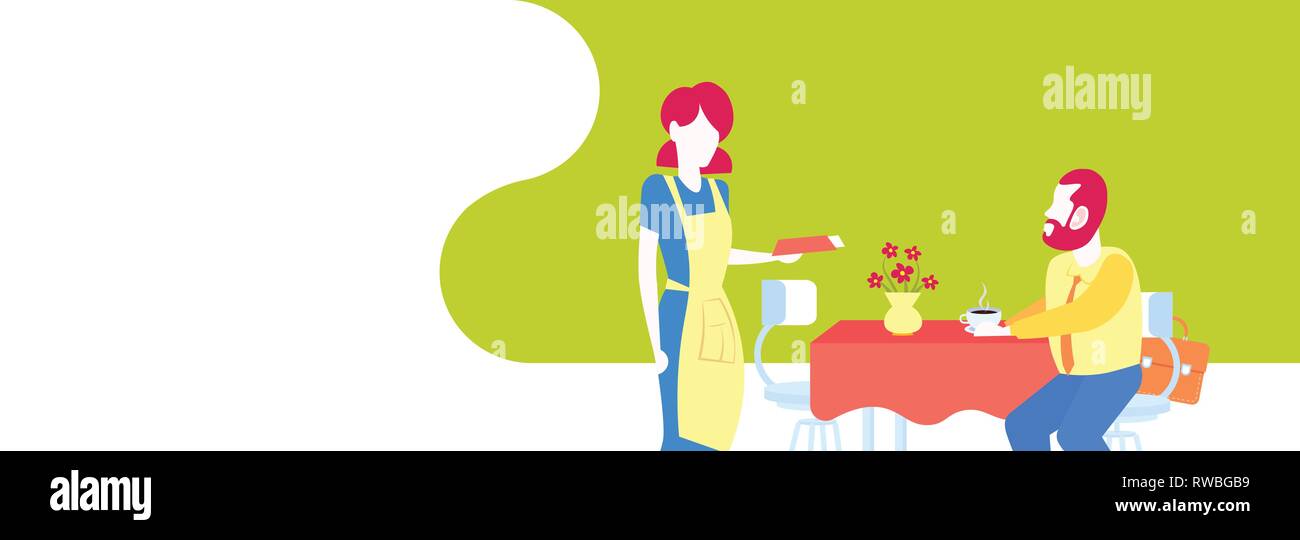 Woman giving check pay Stock Vector Images - Alamy