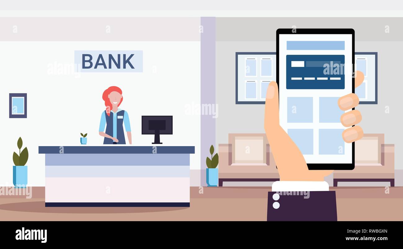 Bank counter Stock Vector Images - Alamy