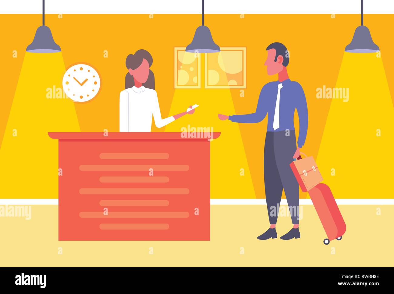 Taking reception Stock Vector Images - Alamy