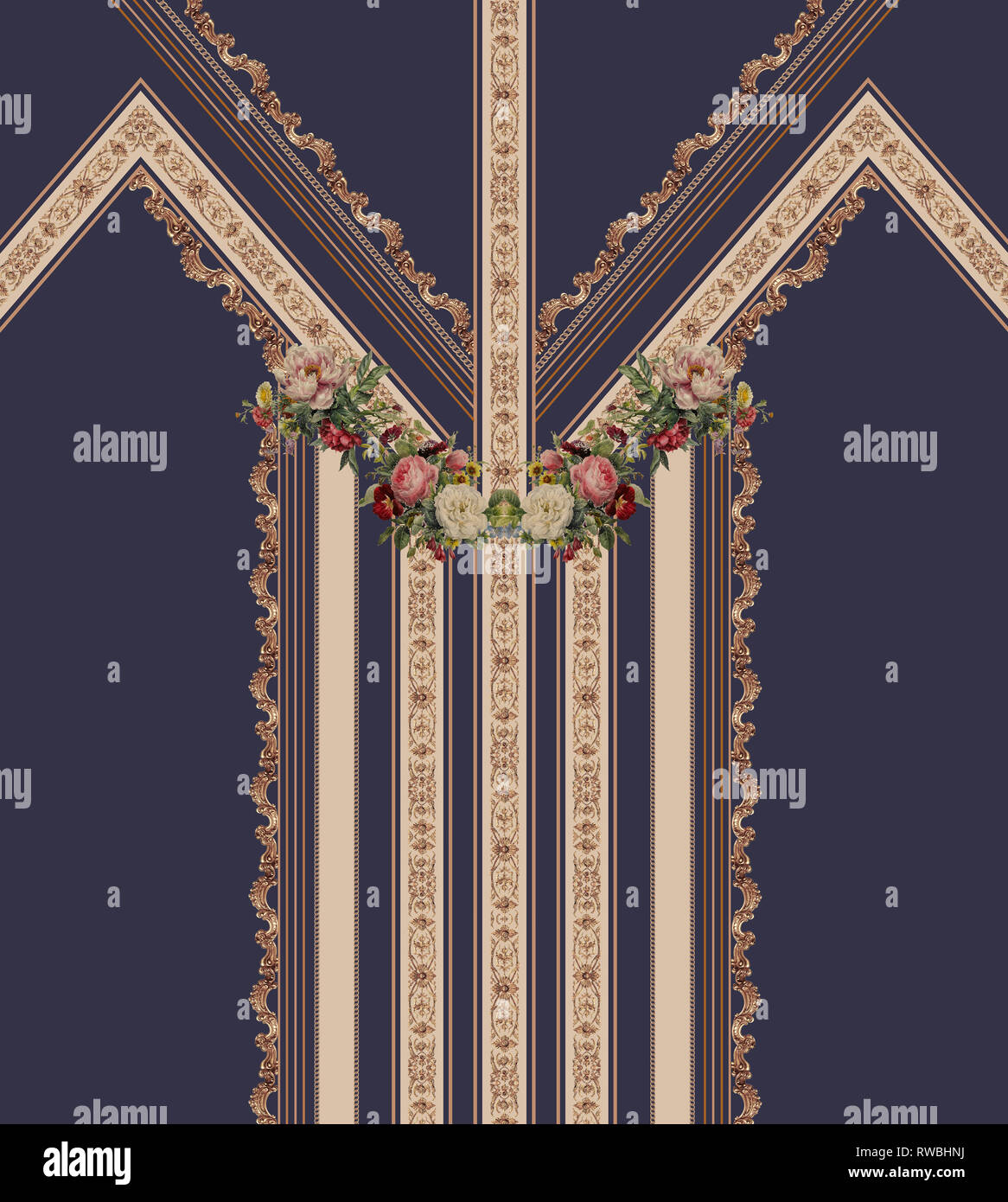 Baroque design hi-res stock photography and images - Alamy