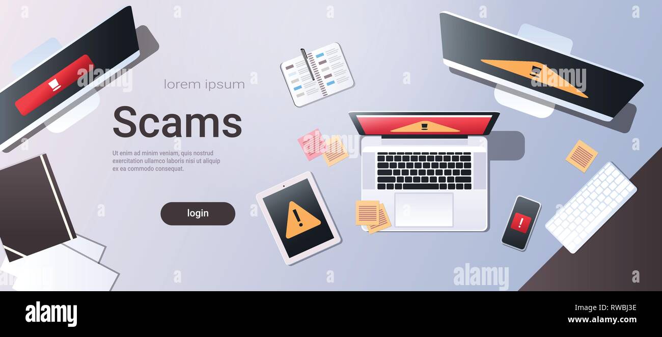 Computer scam cartoon hi-res stock photography and images - Alamy