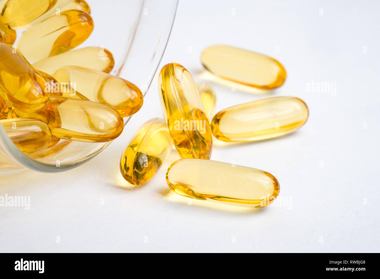 Fish oil omega 3 capsules Stock Photo - Alamy
