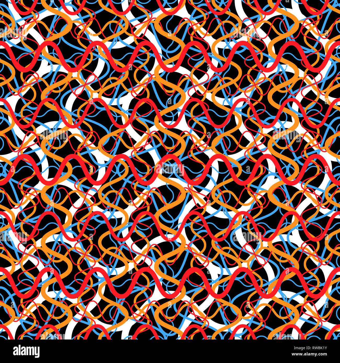 Tangled electrical wires Stock Vector Images - Alamy