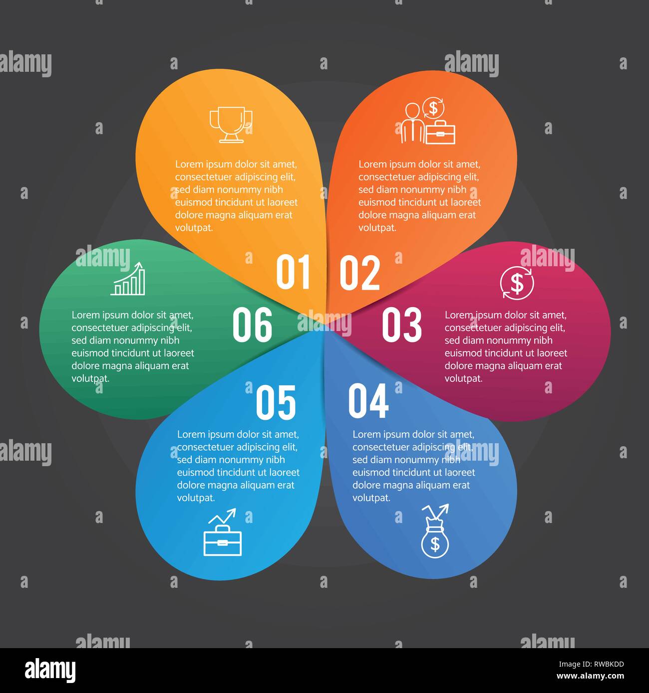 business diagram and infographic data information Stock Vector Image ...