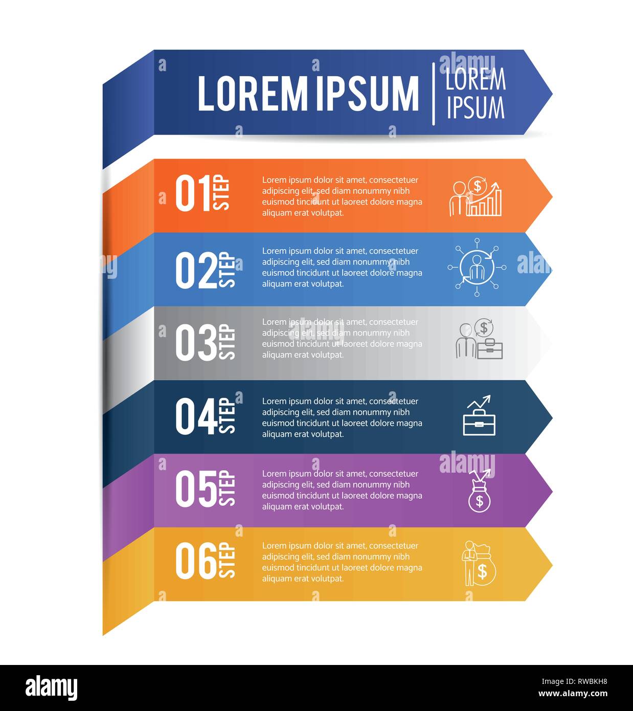 infographic data strategy with lorem ipsum Stock Vector Image & Art - Alamy