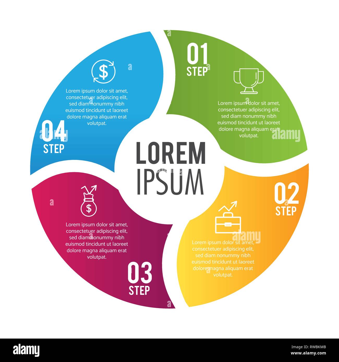 infographic data diagram with lorem ipsum Stock Vector Image & Art - Alamy