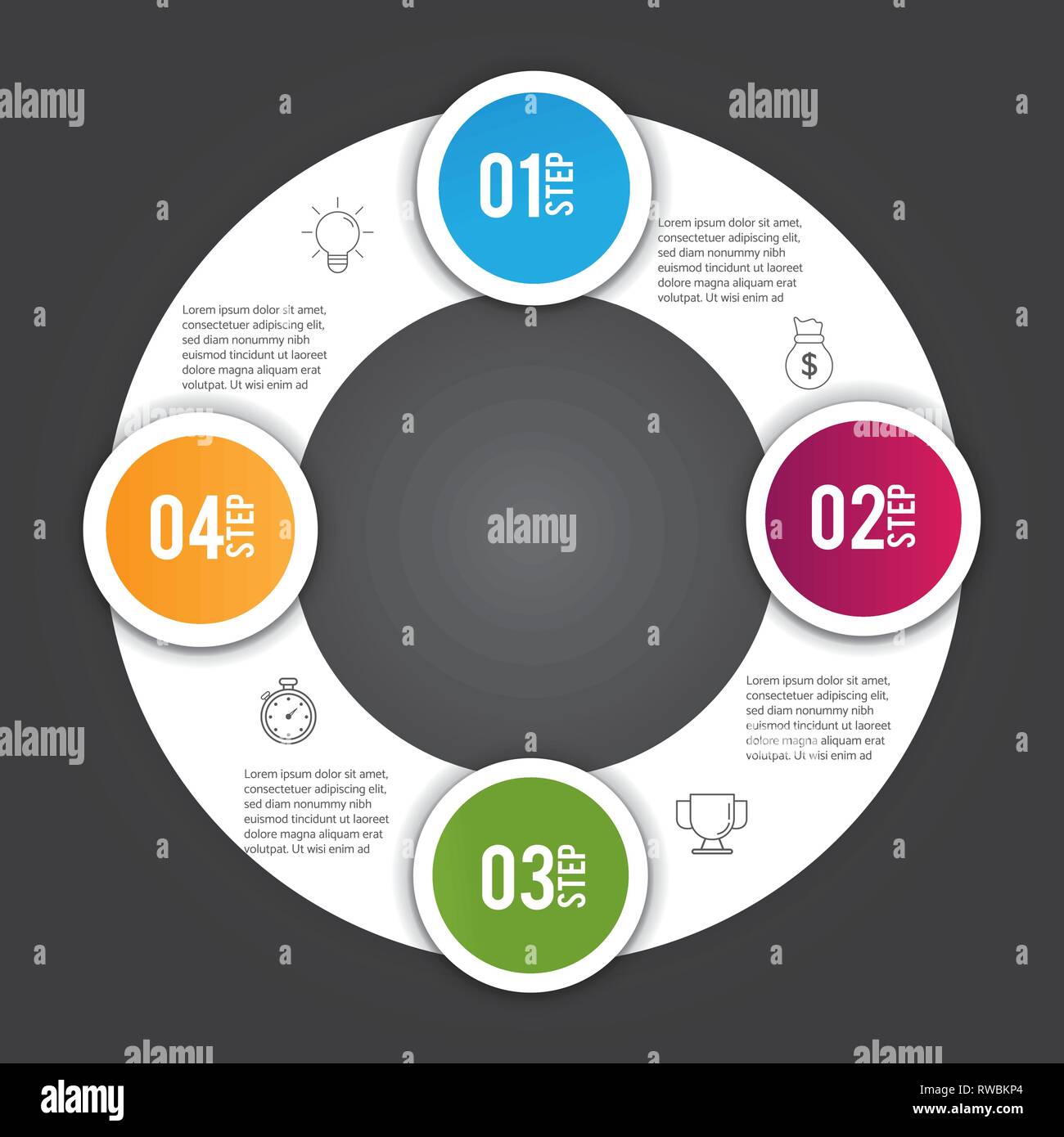 infographic business diagram with lorem ipsum Stock Vector Image & Art ...