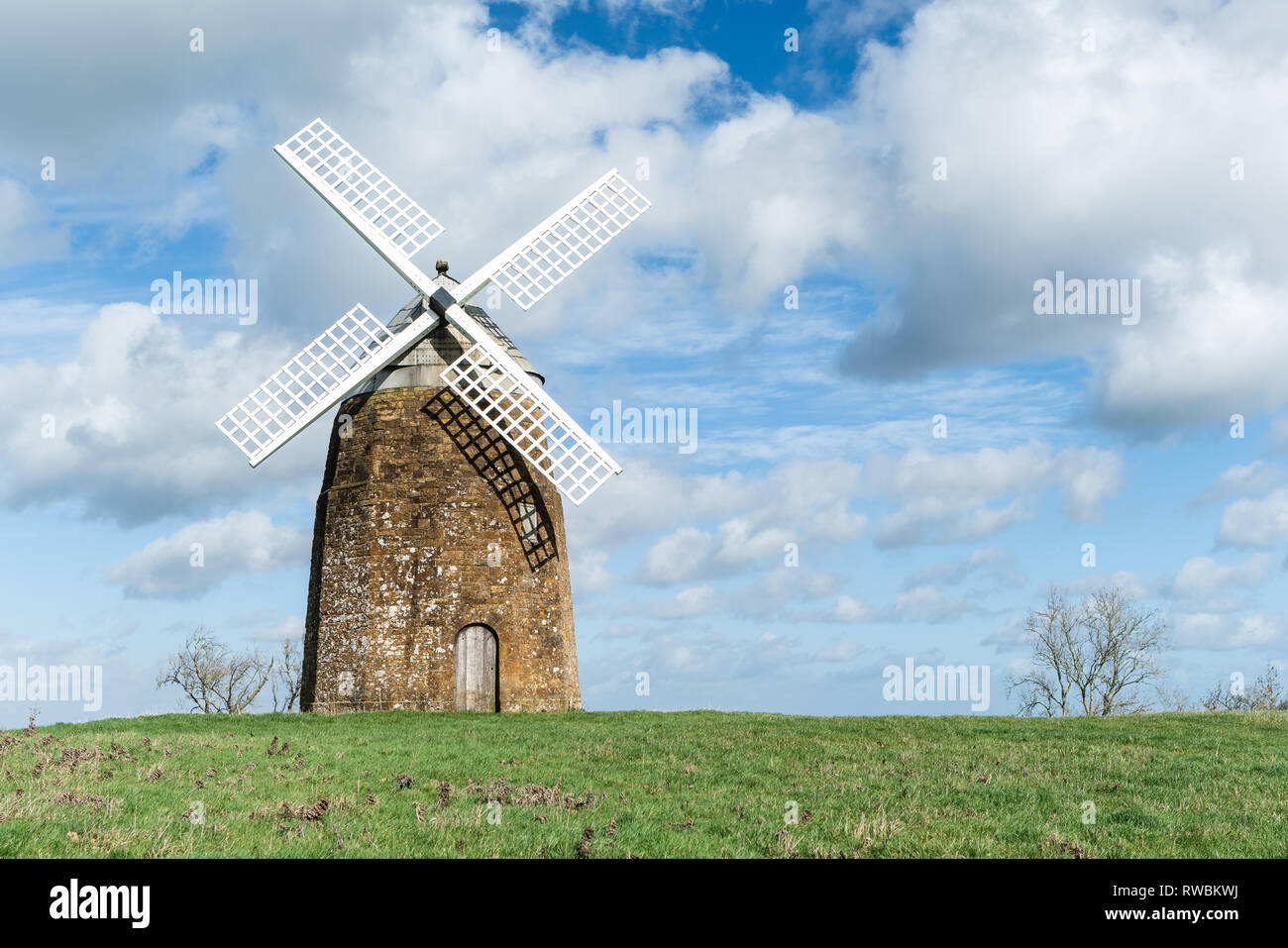 Upper Tysoe Windmill 18th century restored in the 1970s. An example of ...