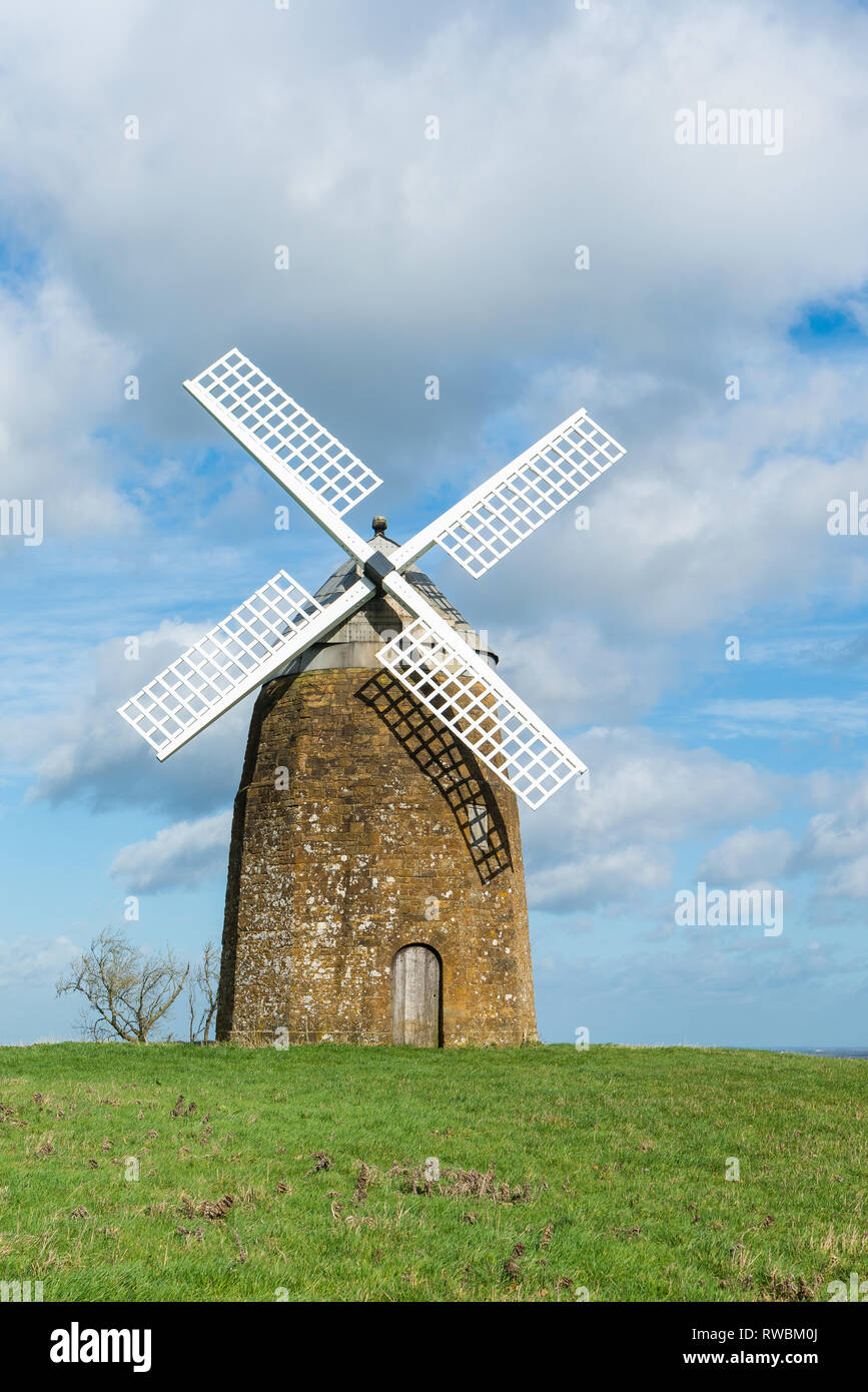 Upper Tysoe Windmill 18th century restored in the 1970s. An example of ...