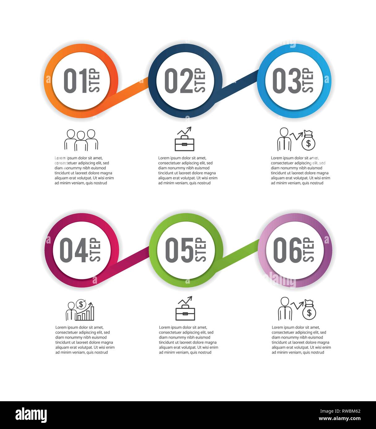 infographic finance business information report Stock Vector Image ...