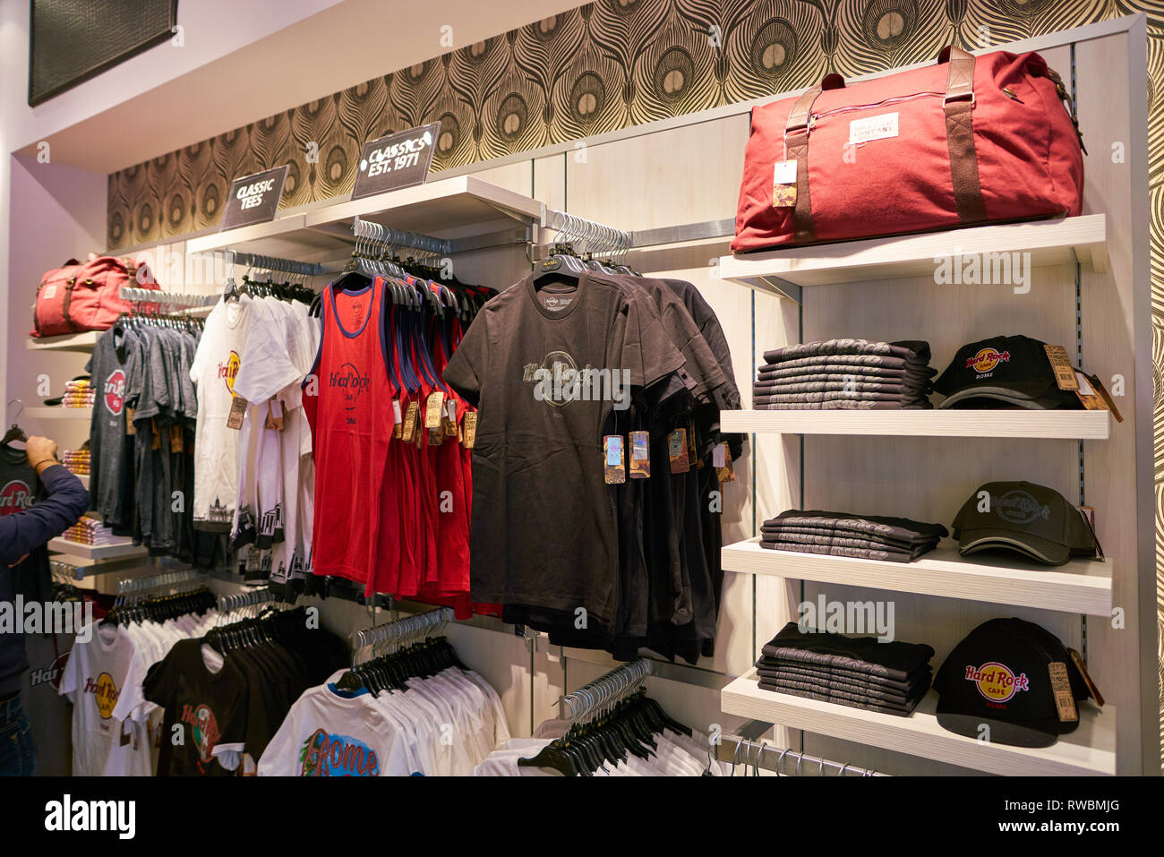 Inside interior hard rock store shopping hi-res stock photography and ...