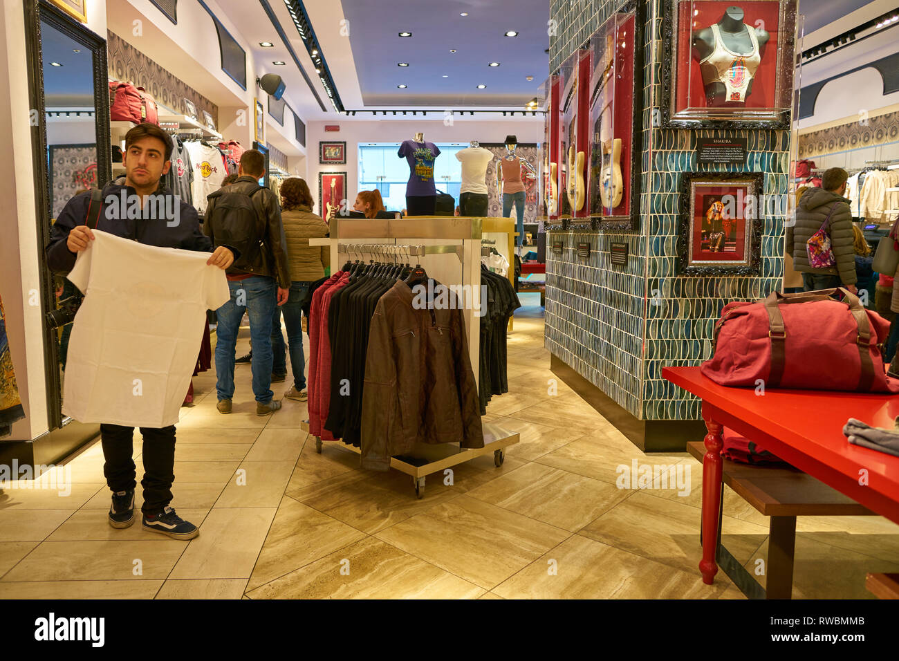 Inside interior hard rock store shopping hi-res stock photography and ...