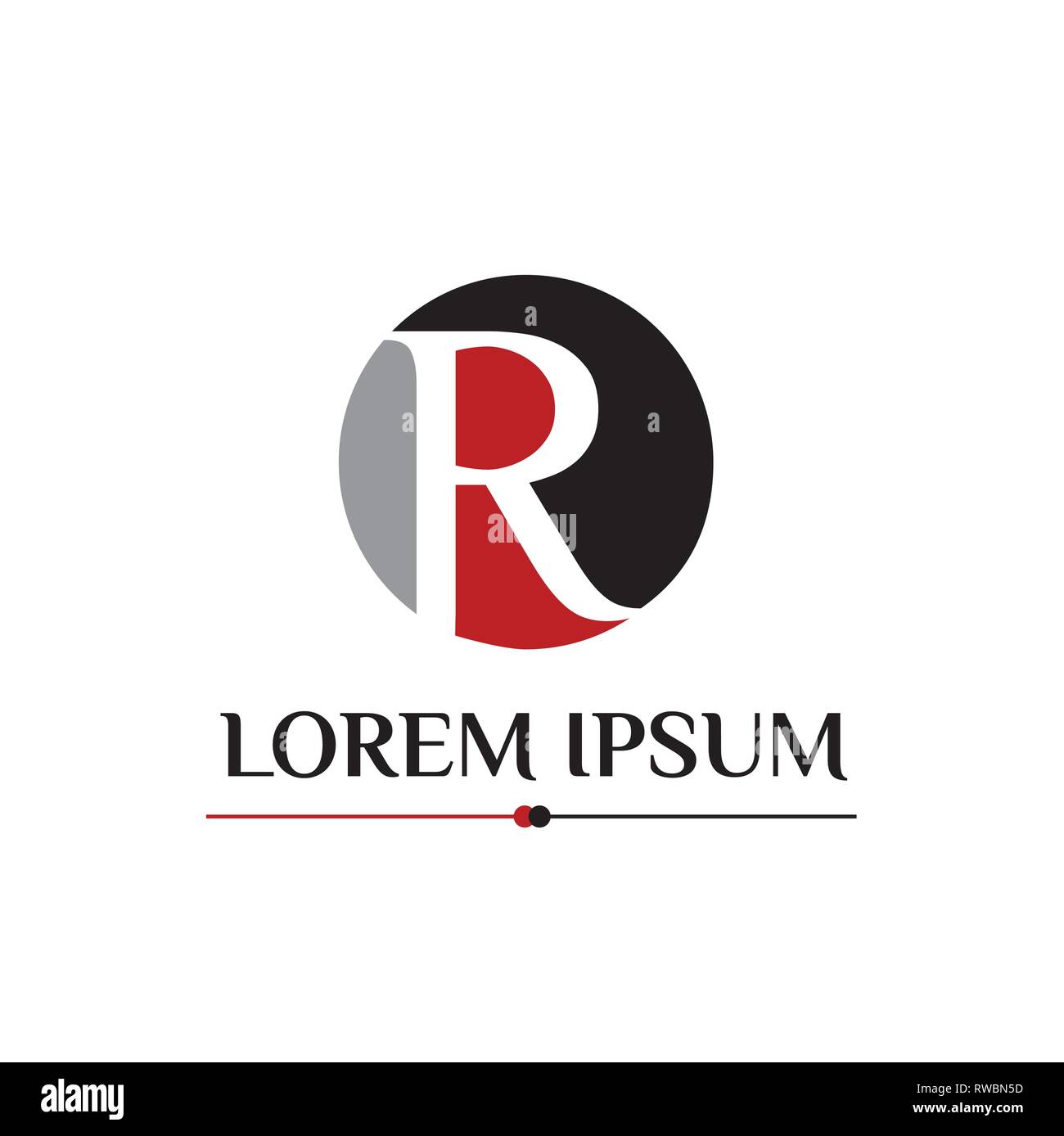 Letter R business logo. Vector Stock Vector Image & Art - Alamy