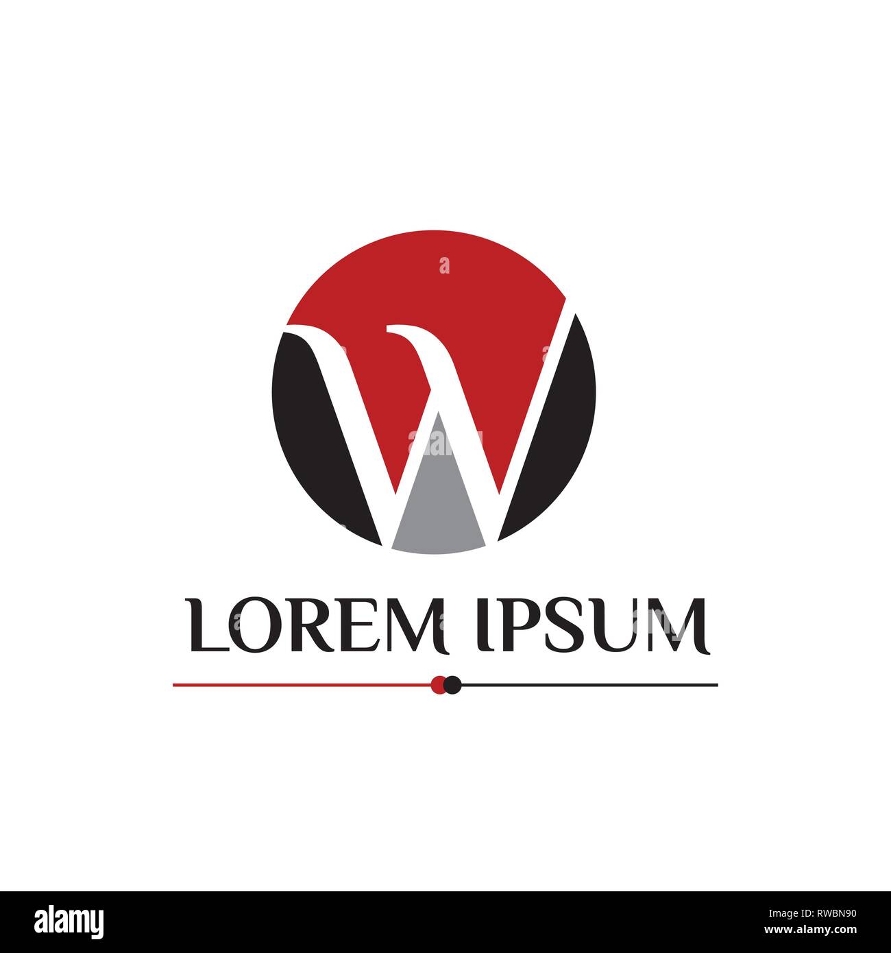 Letter W business logo. Vector Stock Vector Image & Art - Alamy