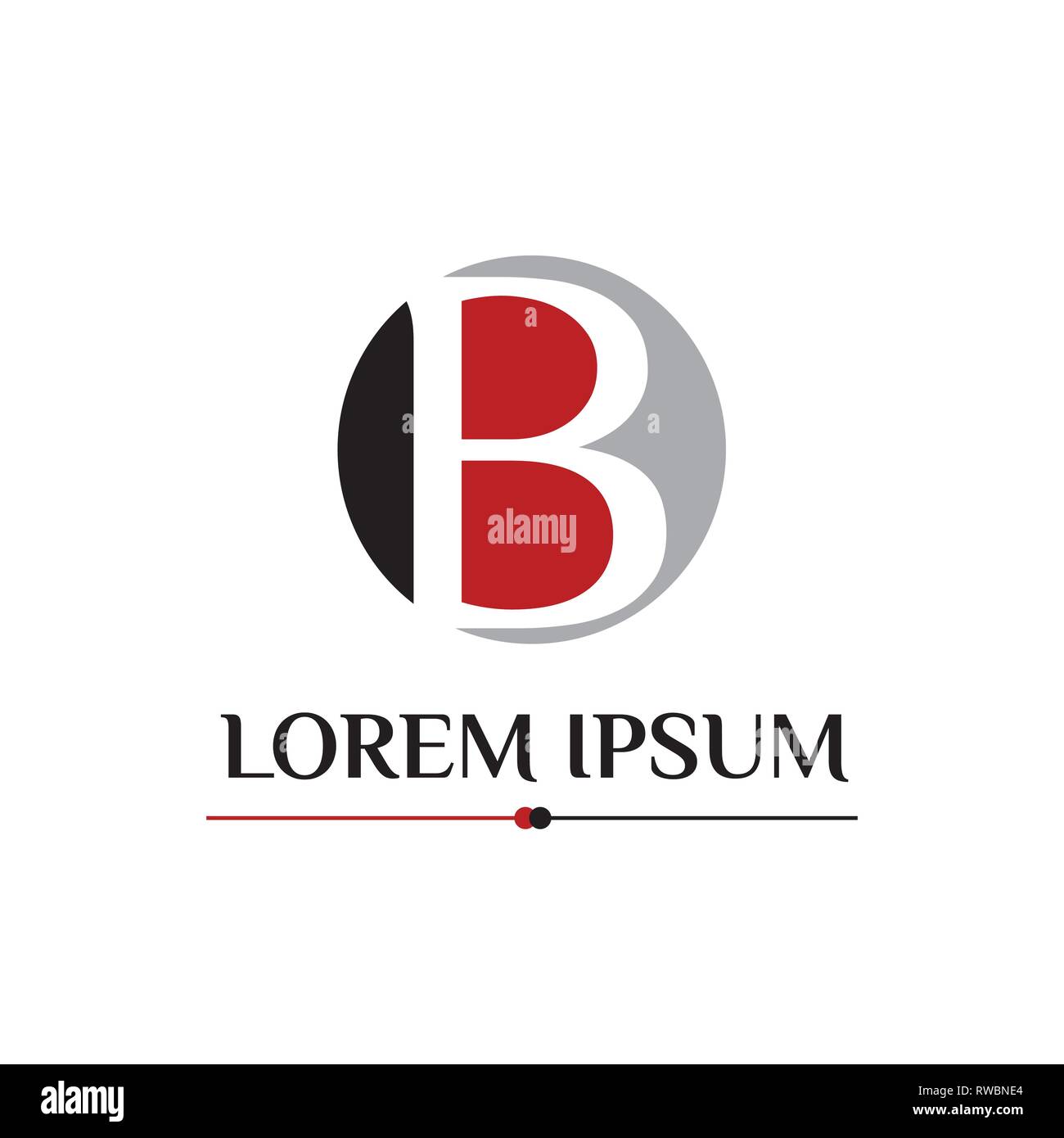 Letter B business logo. Vector Stock Vector Image & Art - Alamy