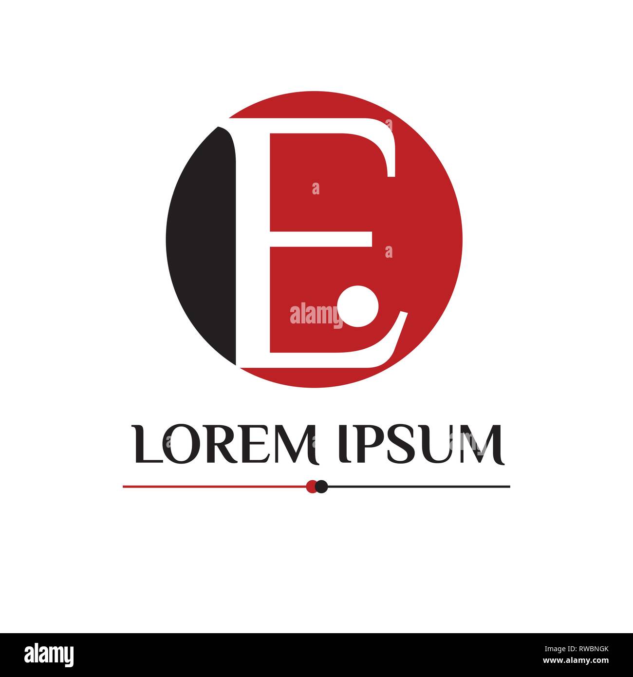 Letter E business logo. Vector Stock Vector Image & Art - Alamy