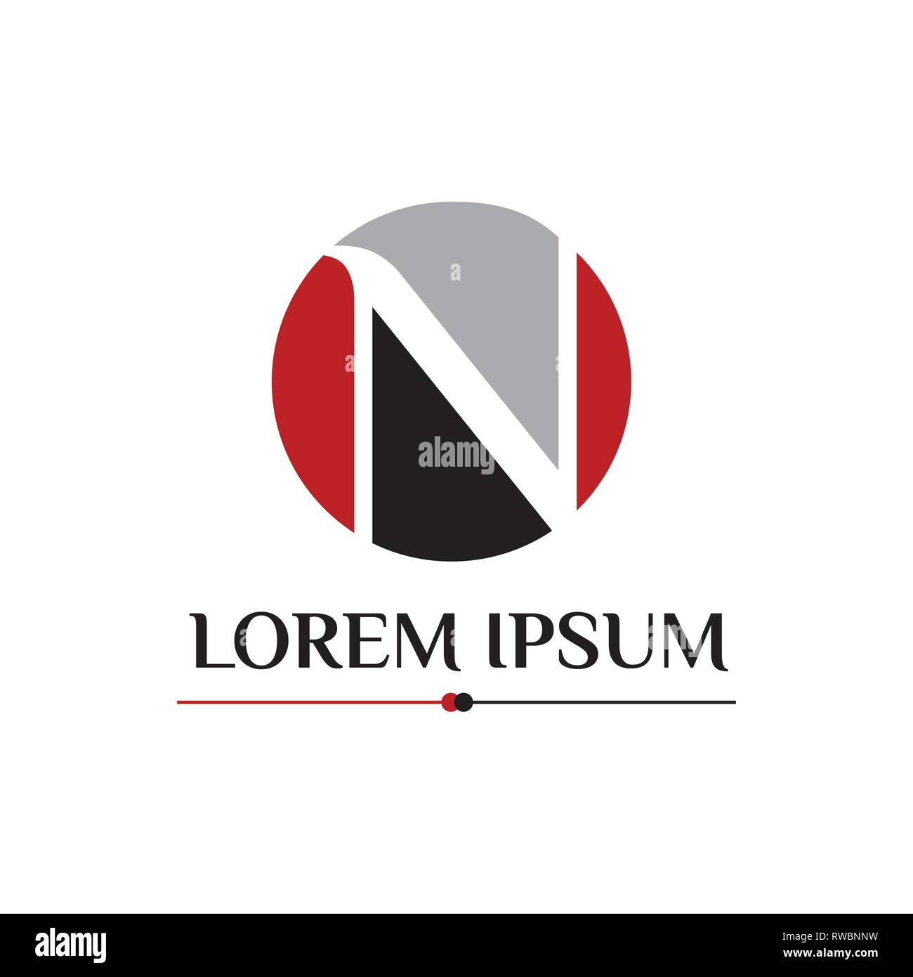 Letter N business logo. Vector Stock Vector Image & Art - Alamy